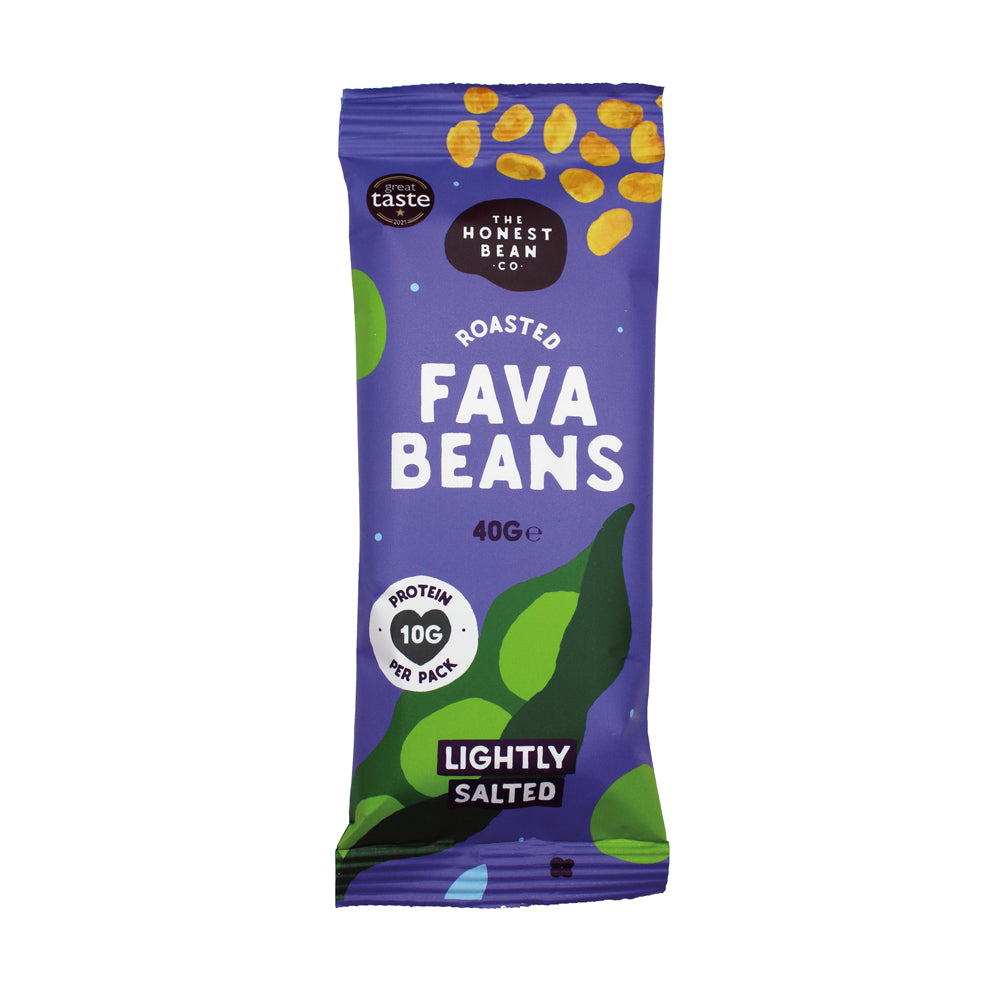 Lightly Salted Roasted Fava Bean Snack 40g – The Honest Bean Co